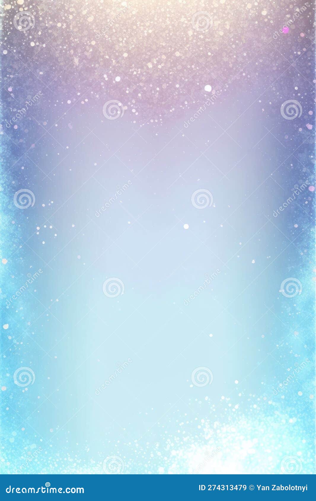 Dusty Blue Background Glitter Silhouettes Vertical Mobile Postcard ...