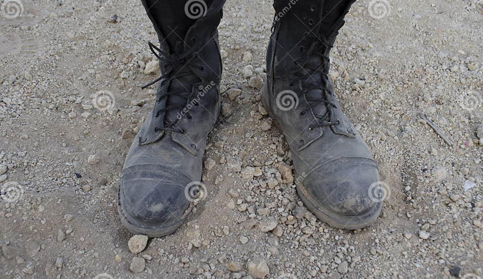 Dusty boots stock photo. Image of safety, outdoor, construction - 31850848