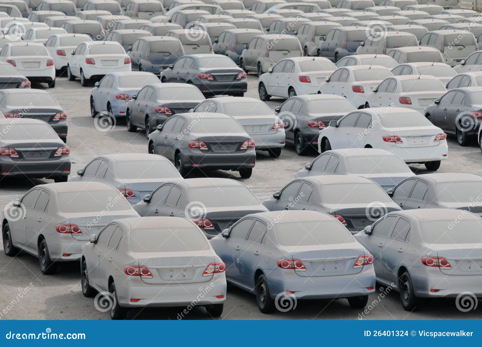 Dusty Cars in the Port stock photo. Image of parking - 26401324