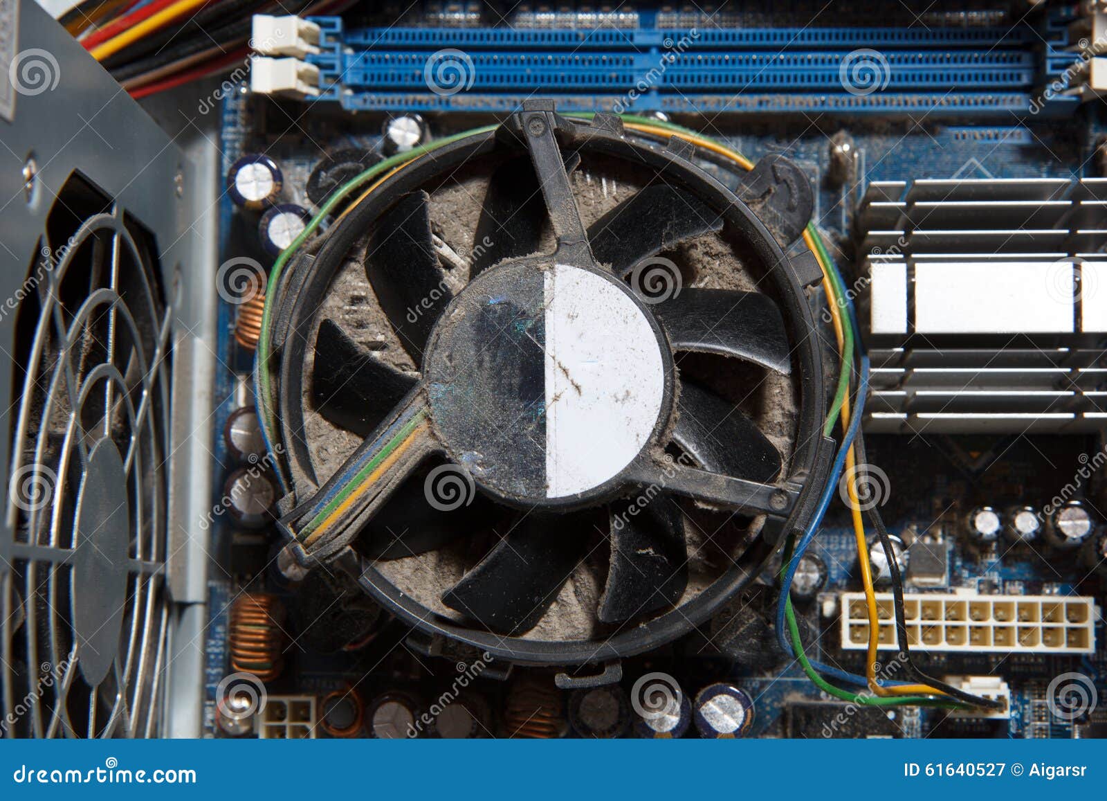 Dusty computer fan stock image. Image of chip, dust, technical - 61640527
