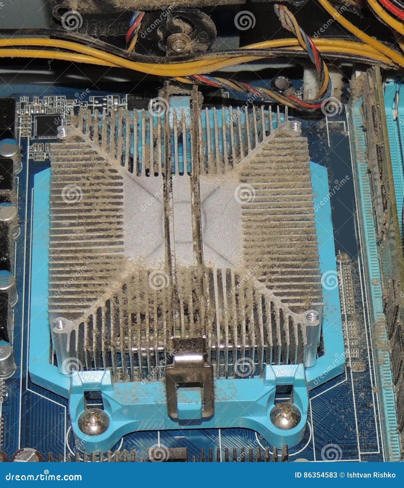 Dusty CPU stock image. Image of detail, problem, electric - 86354583
