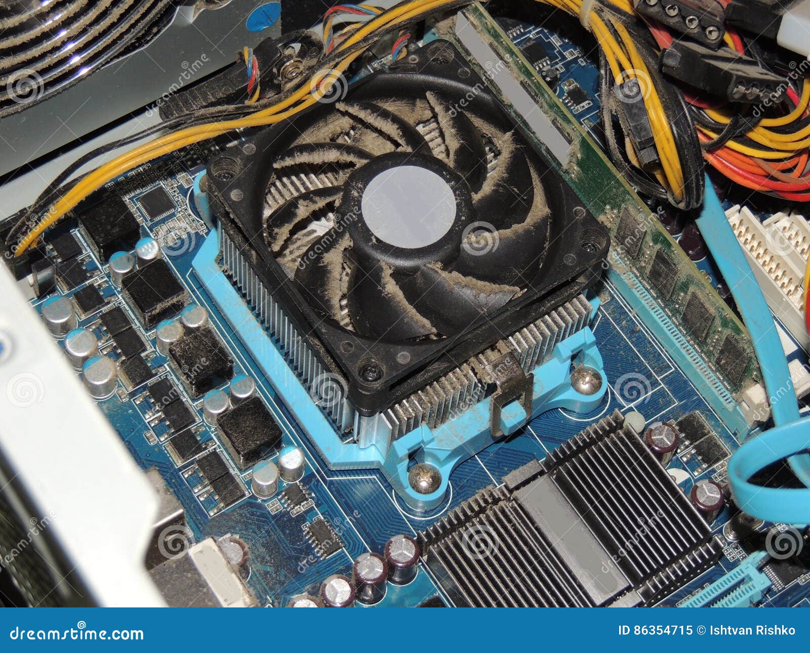 Dusty CPU stock image. Image of computer, technology - 86354715