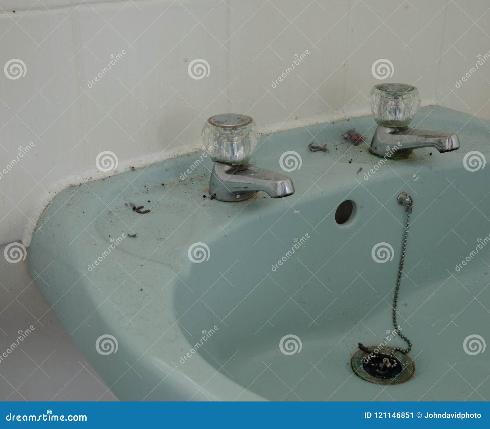 Dusty and Dirty Bathroom Basin Stock Image - Image of unhealthy, toxic ...