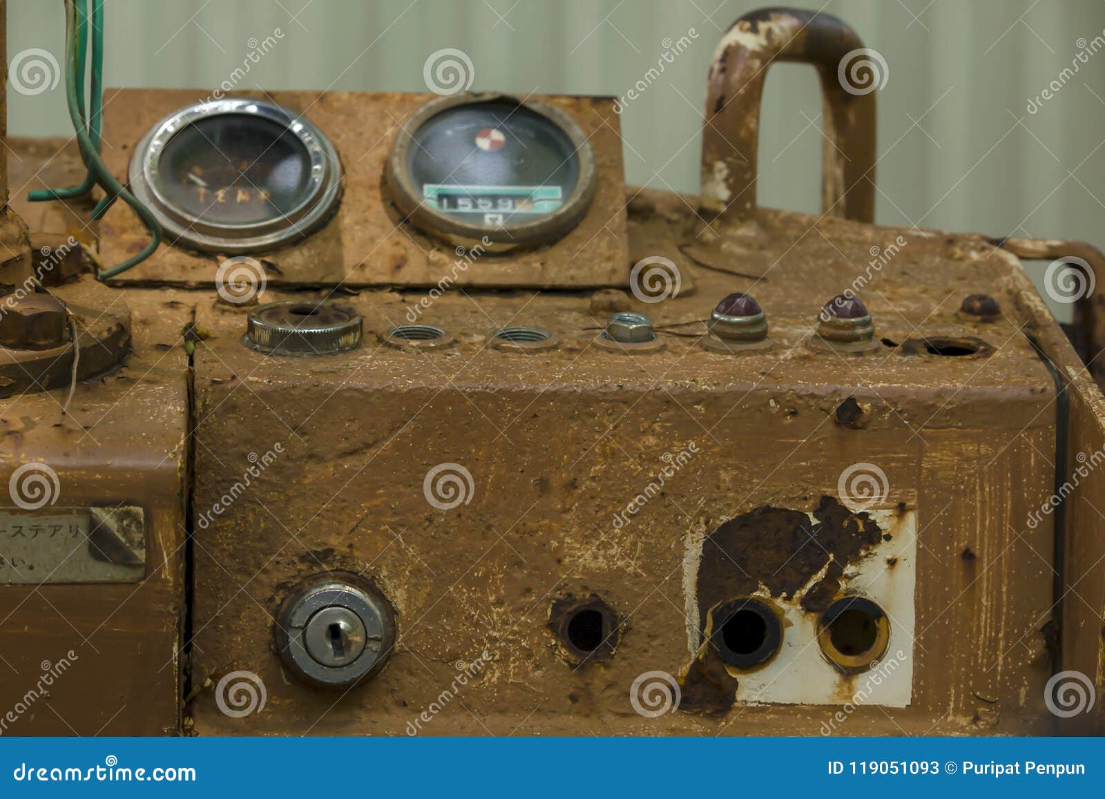 Dusty Engine Parts are Rusty. Stock Image - Image of cylinder, metallic ...