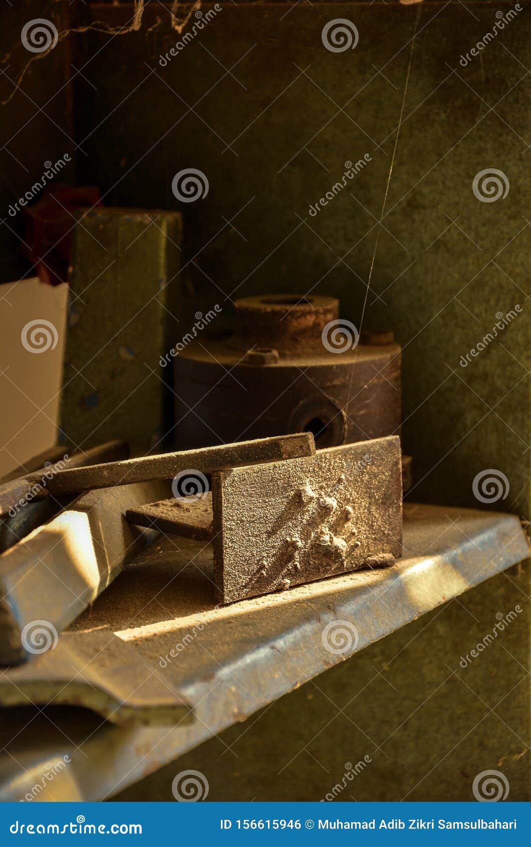 Dusty Grungy Unusable Objects in the Workshop. Stock Photo - Image of ...