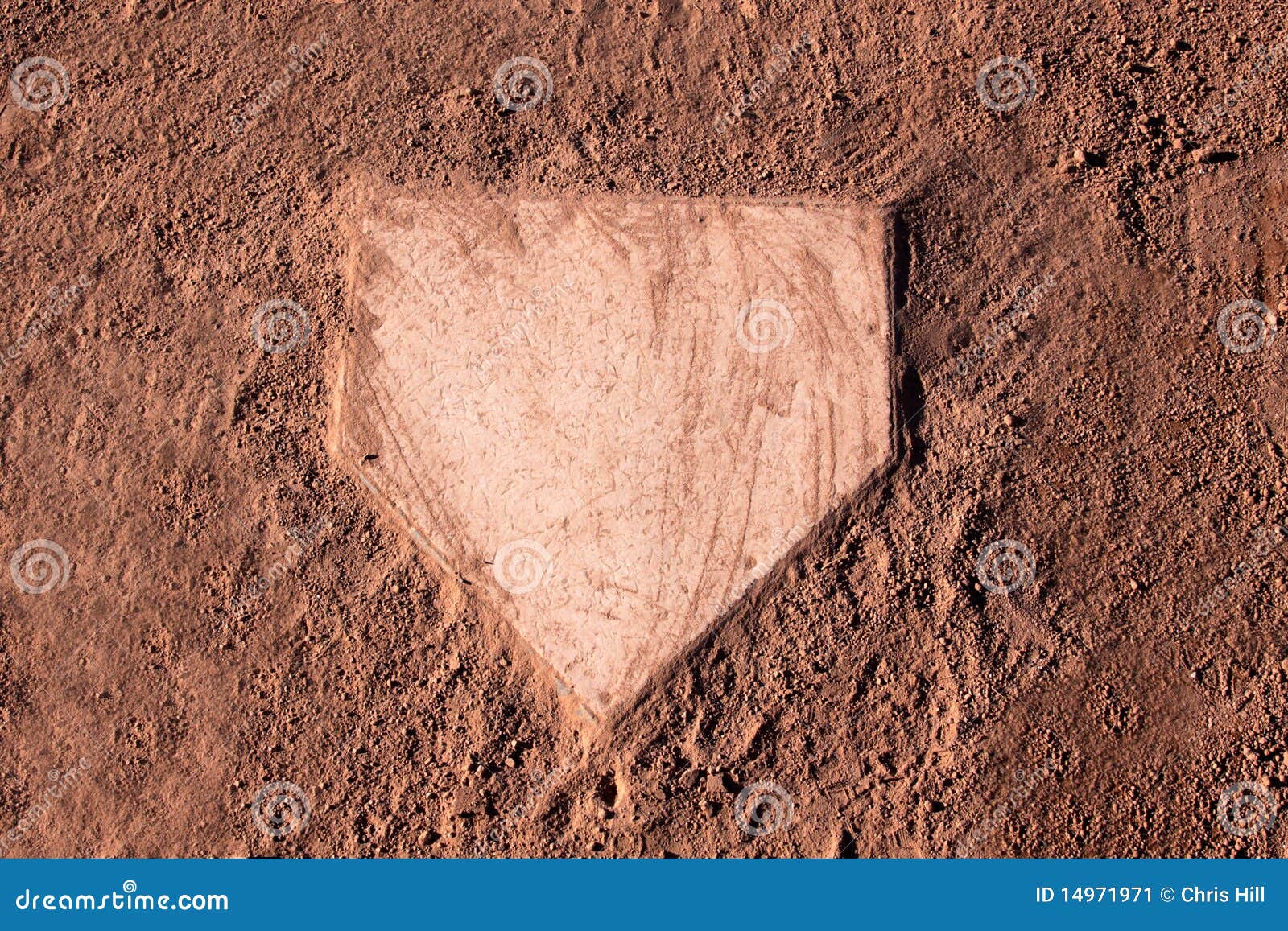 Dusty Home Plate stock image. Image of softball, plate - 14971971