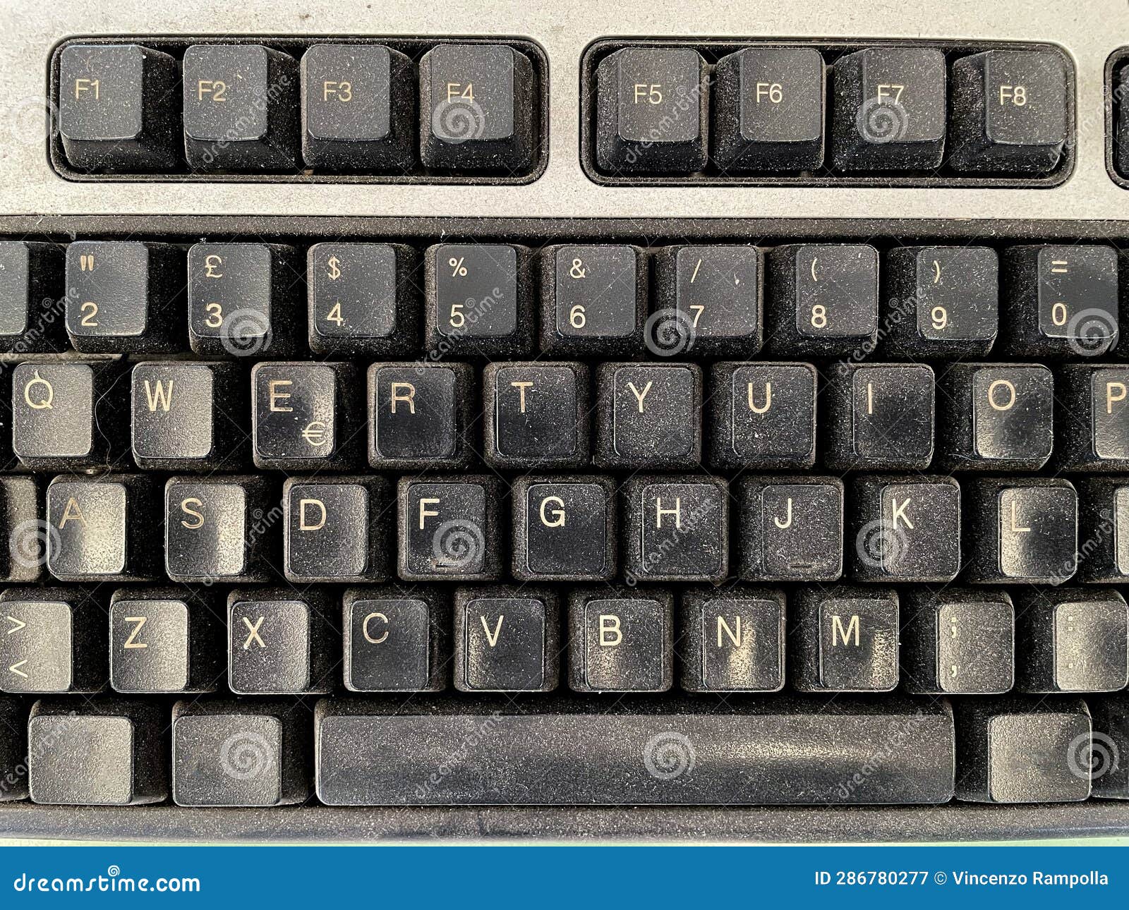 Dusty Keyboard. Numbers, Signs Stock Image | CartoonDealer.com #188206453