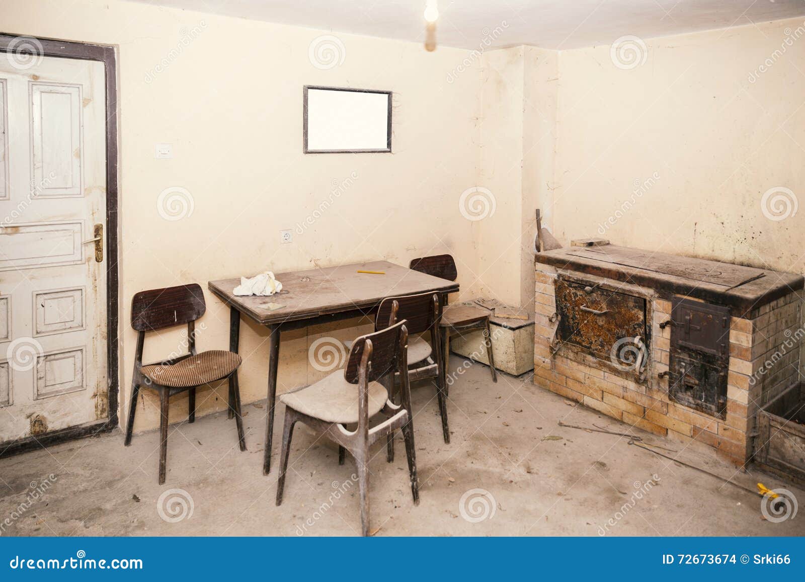 Dusty old room stock photo. Image of wall, grunge, urban - 72673674