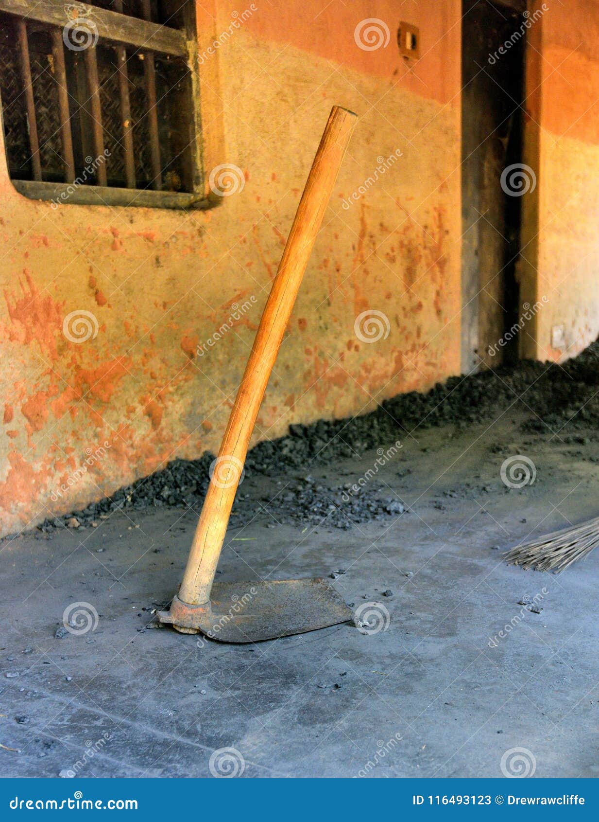 Dusty path with coal stock image. Image of dusty, bars - 116493123