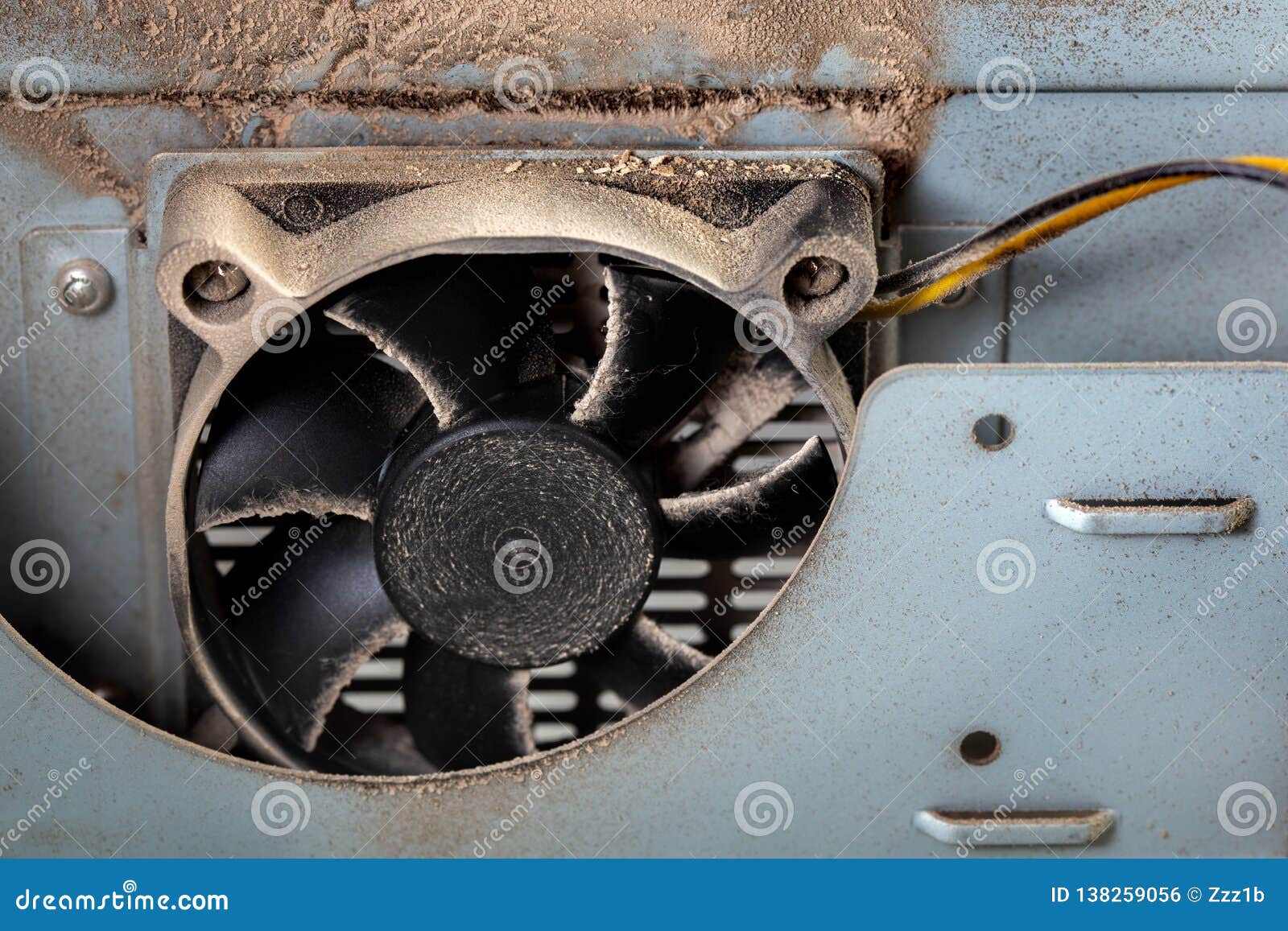 Dusty Pc Electronic Hardware Closeup with Selective Focus Stock Photo ...