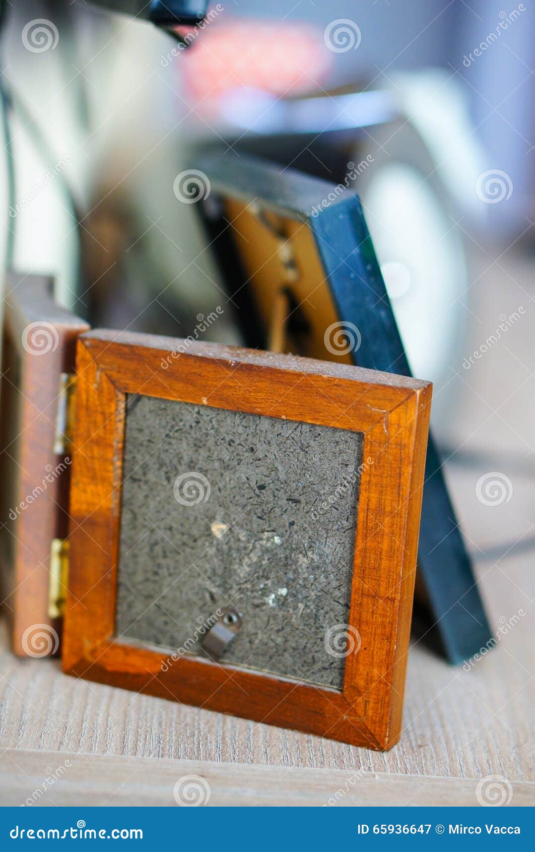 Dusty photo frame stock image. Image of wooden, dusty - 65936647