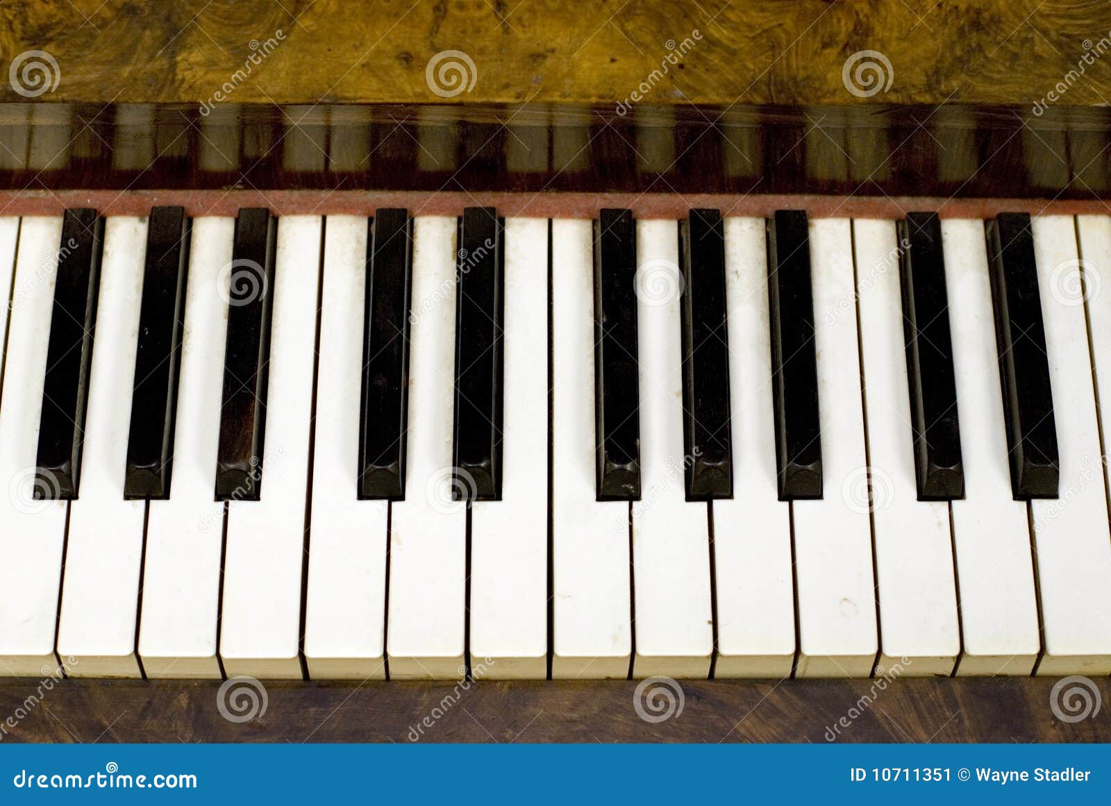 Dusty Piano Keys stock image. Image of closeup, instrument - 10711351