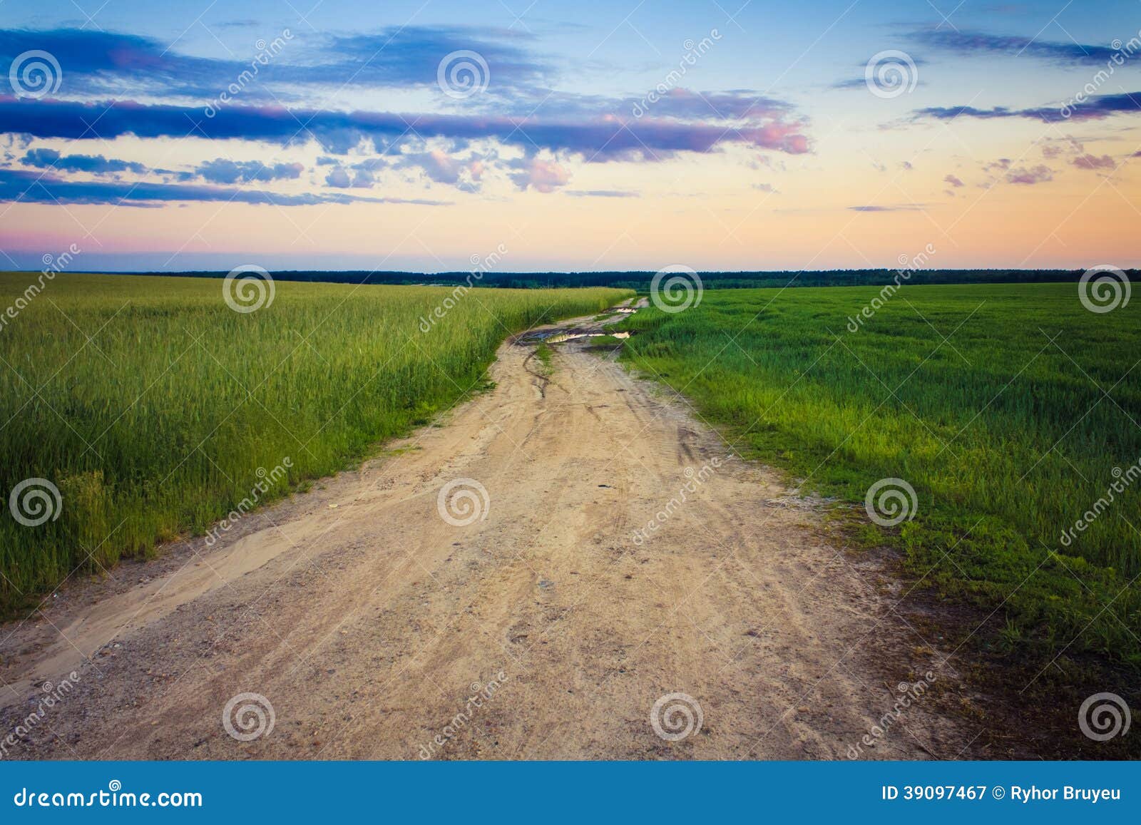 Dusty Road stock image. Image of natural, road, landscape - 39097467