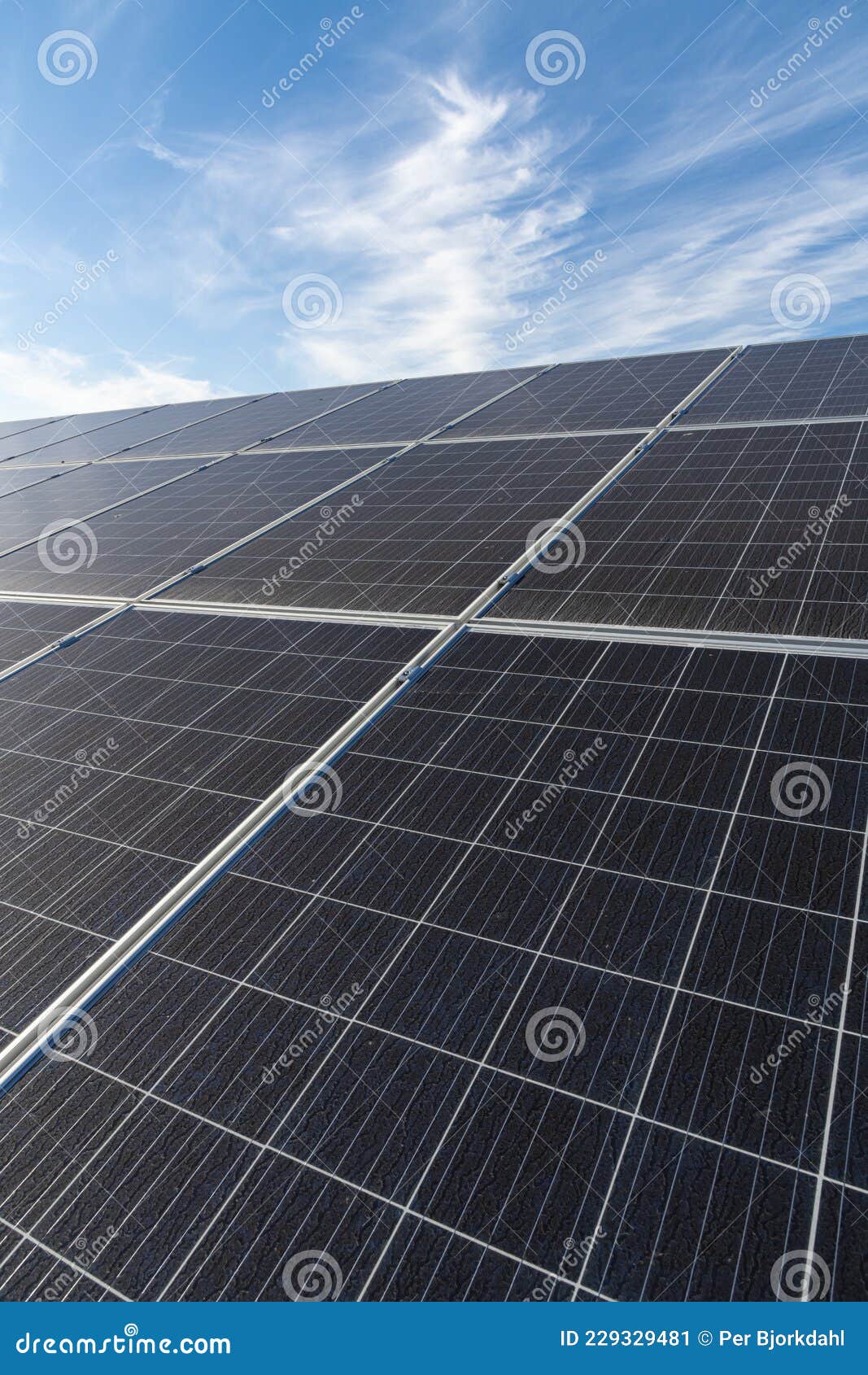 Dusty Solar Panels Mounted in Groups Stock Image - Image of array ...
