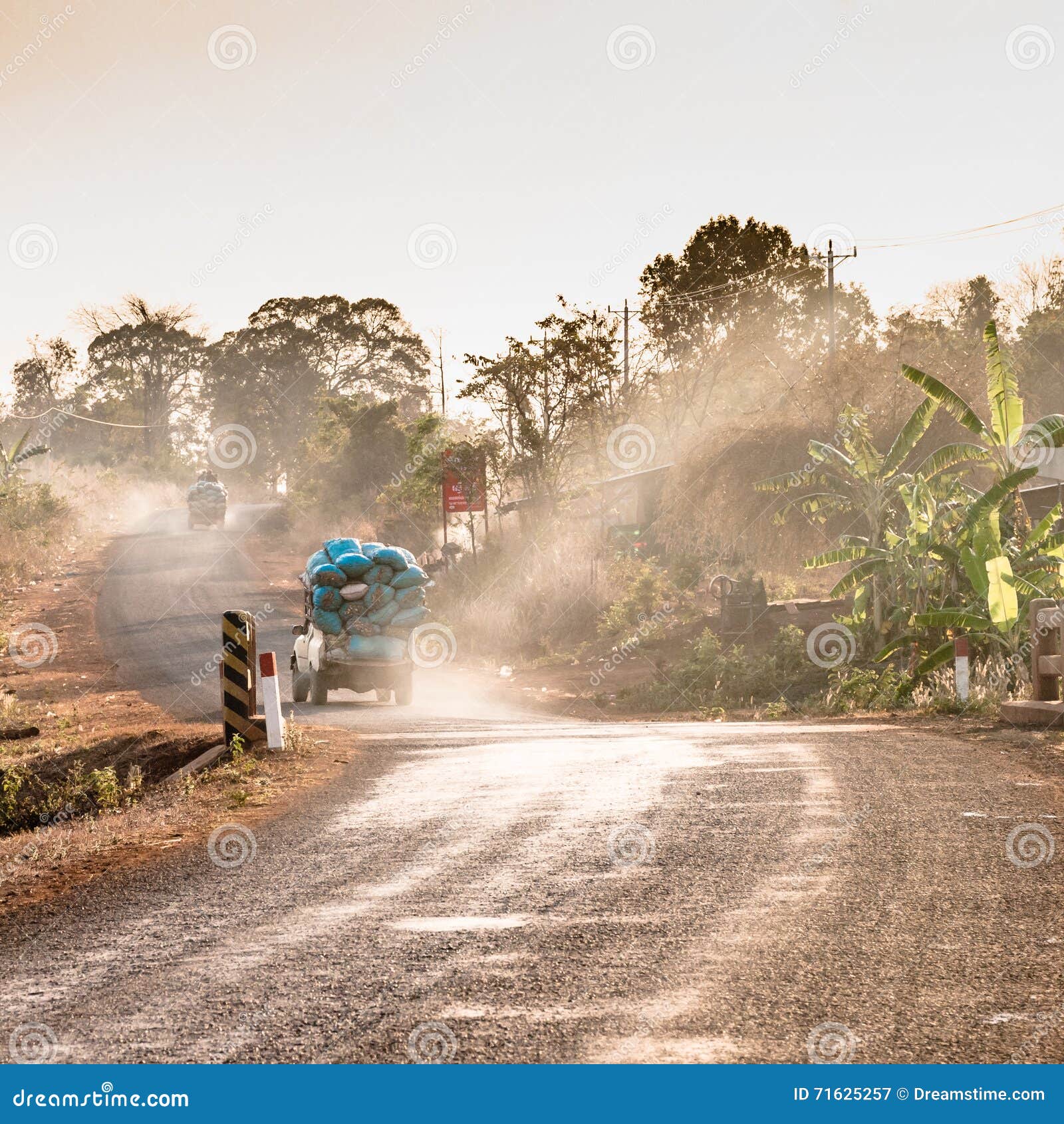 A dusty street stock image. Image of heavy, street, exotic - 71625257