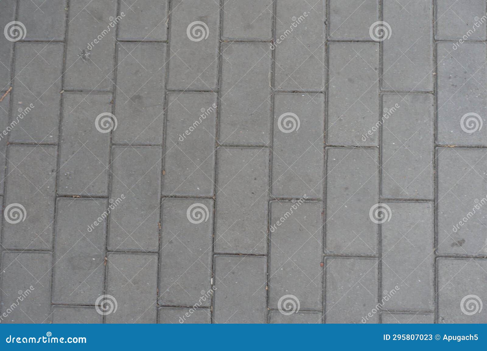 Dusty Surface of Running Bond Brick-like Gray Concrete Pavement Stock ...