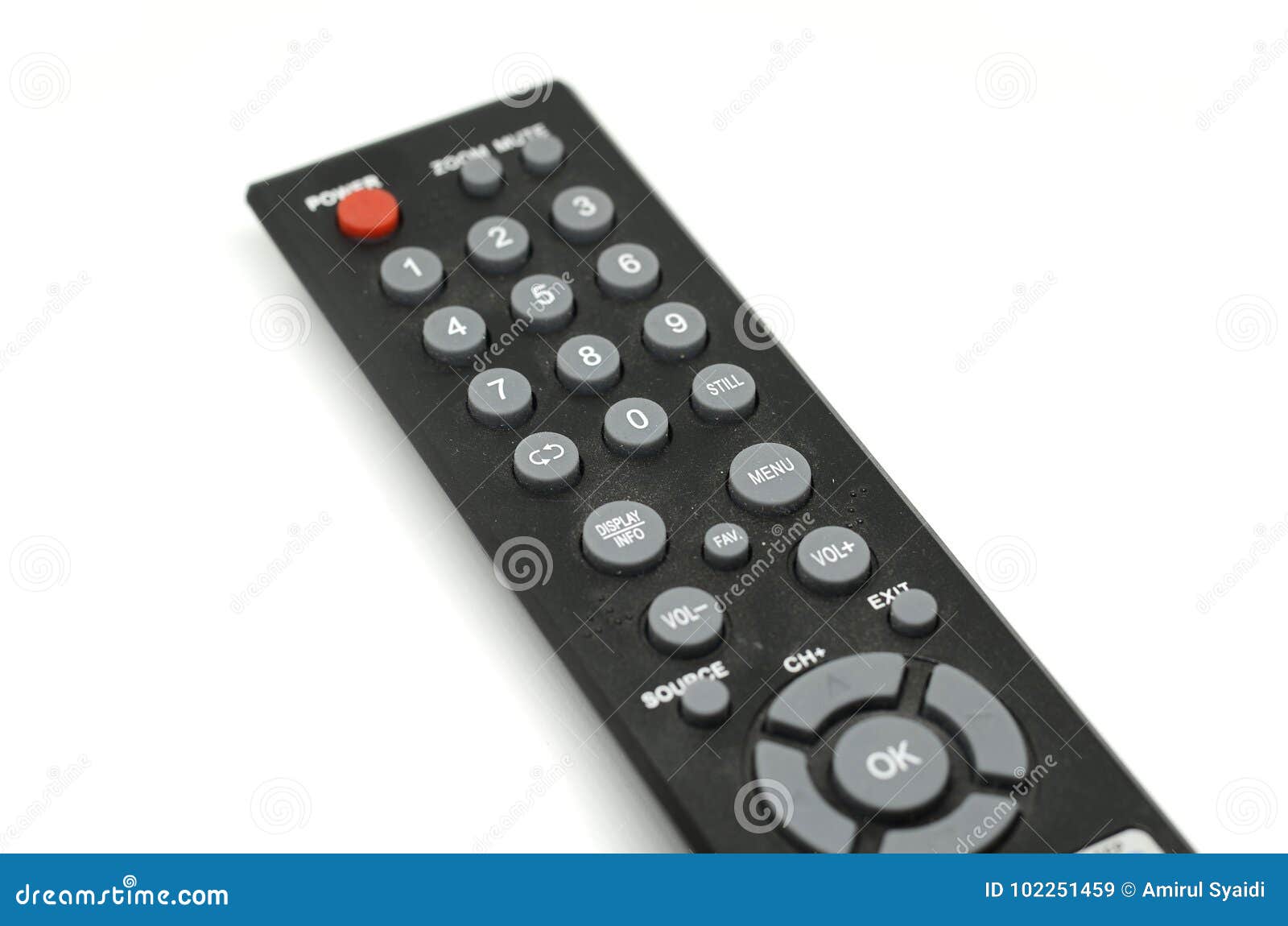 Dusty Television Remote Controller Stock Image - Image of pointing ...