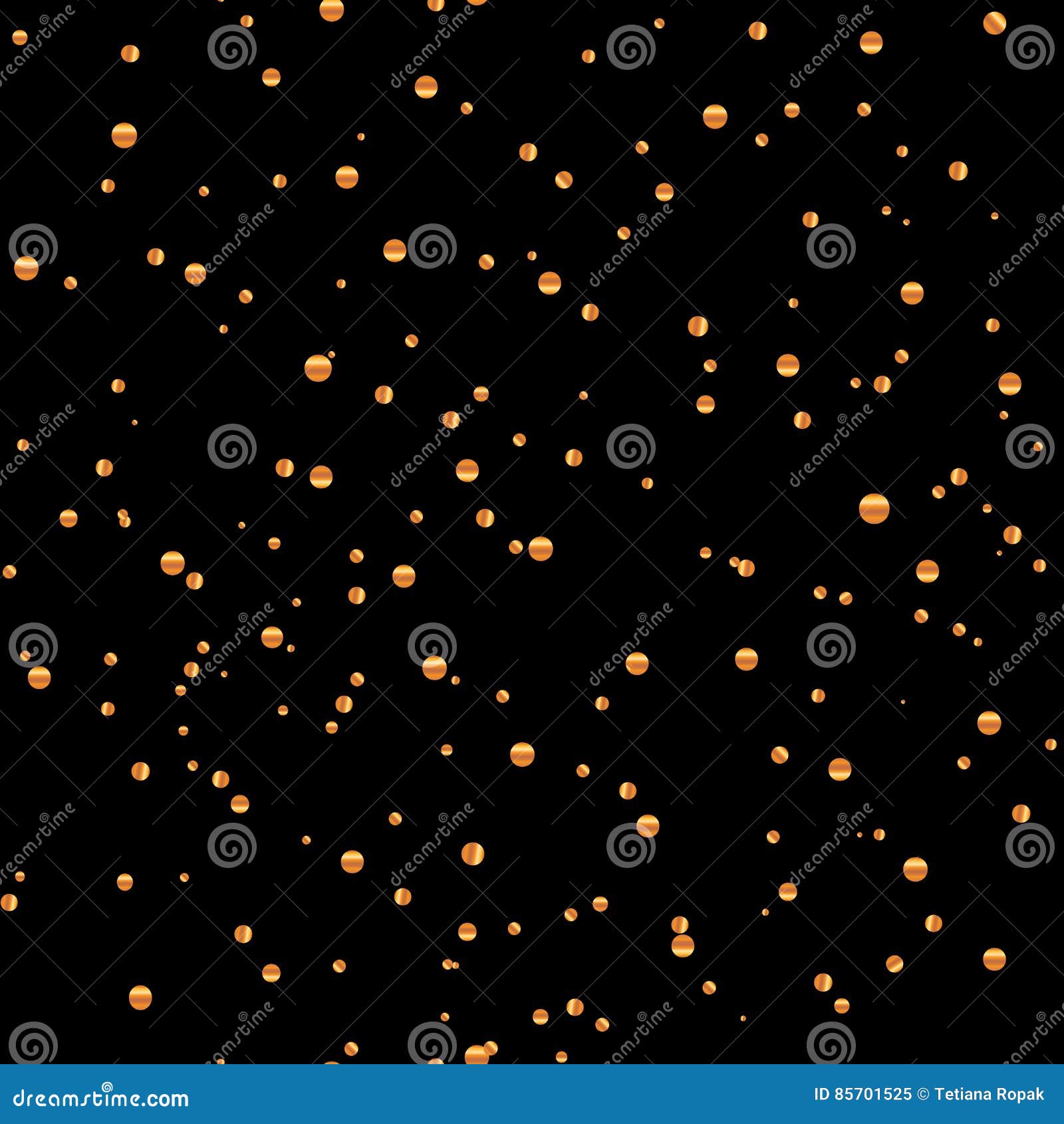 Gold Grain Textures. Celebrated Golden Confetti On Black Background For ...