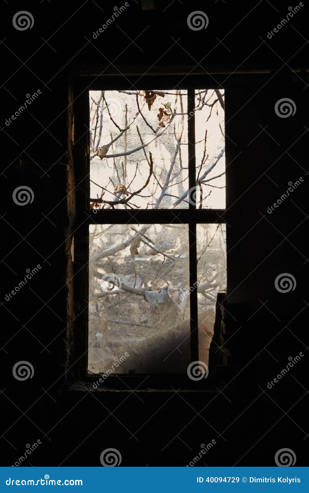 Dusty window frame stock image. Image of hazy, desolate - 40094729