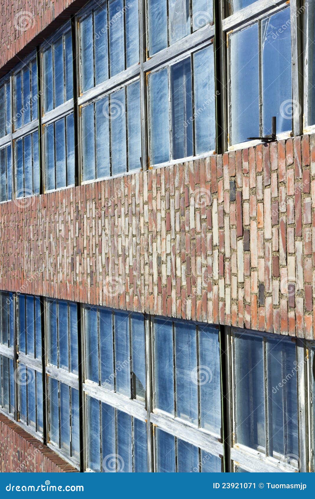 Dusty Windows and Brick Wall Stock Image - Image of background, grungy ...
