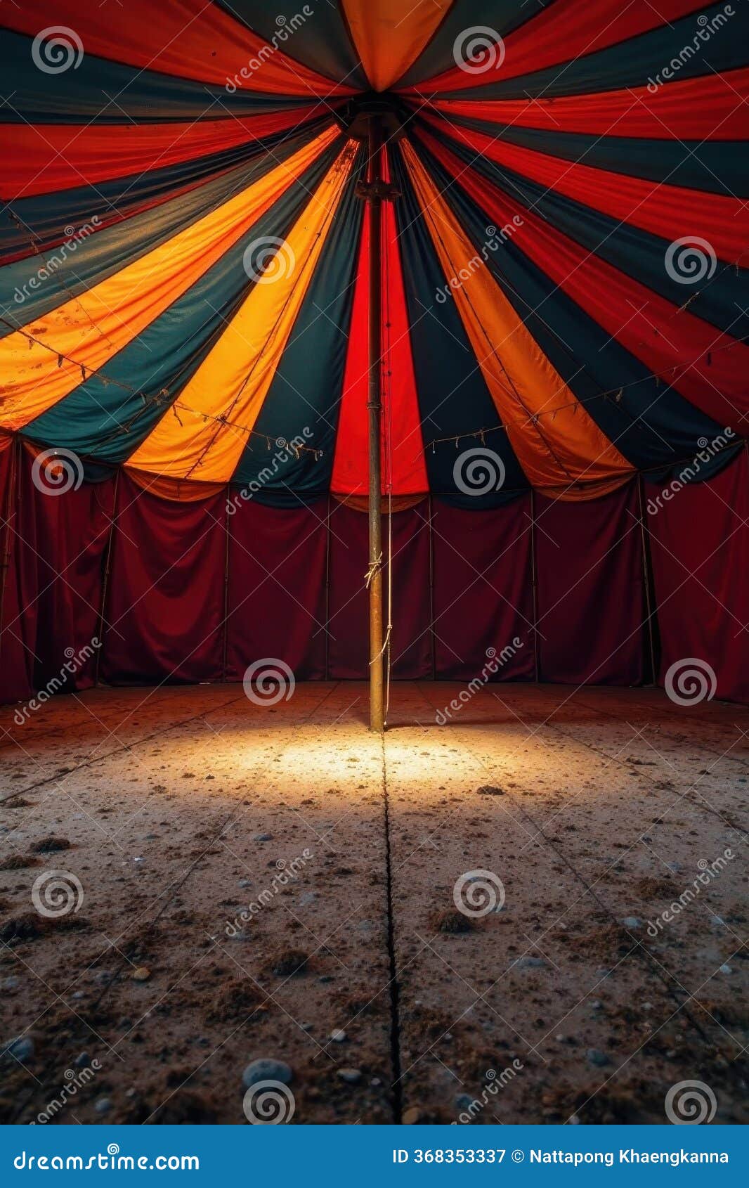 Vintage Circus Tent Interior Circus Tent, Festive Design, Red And