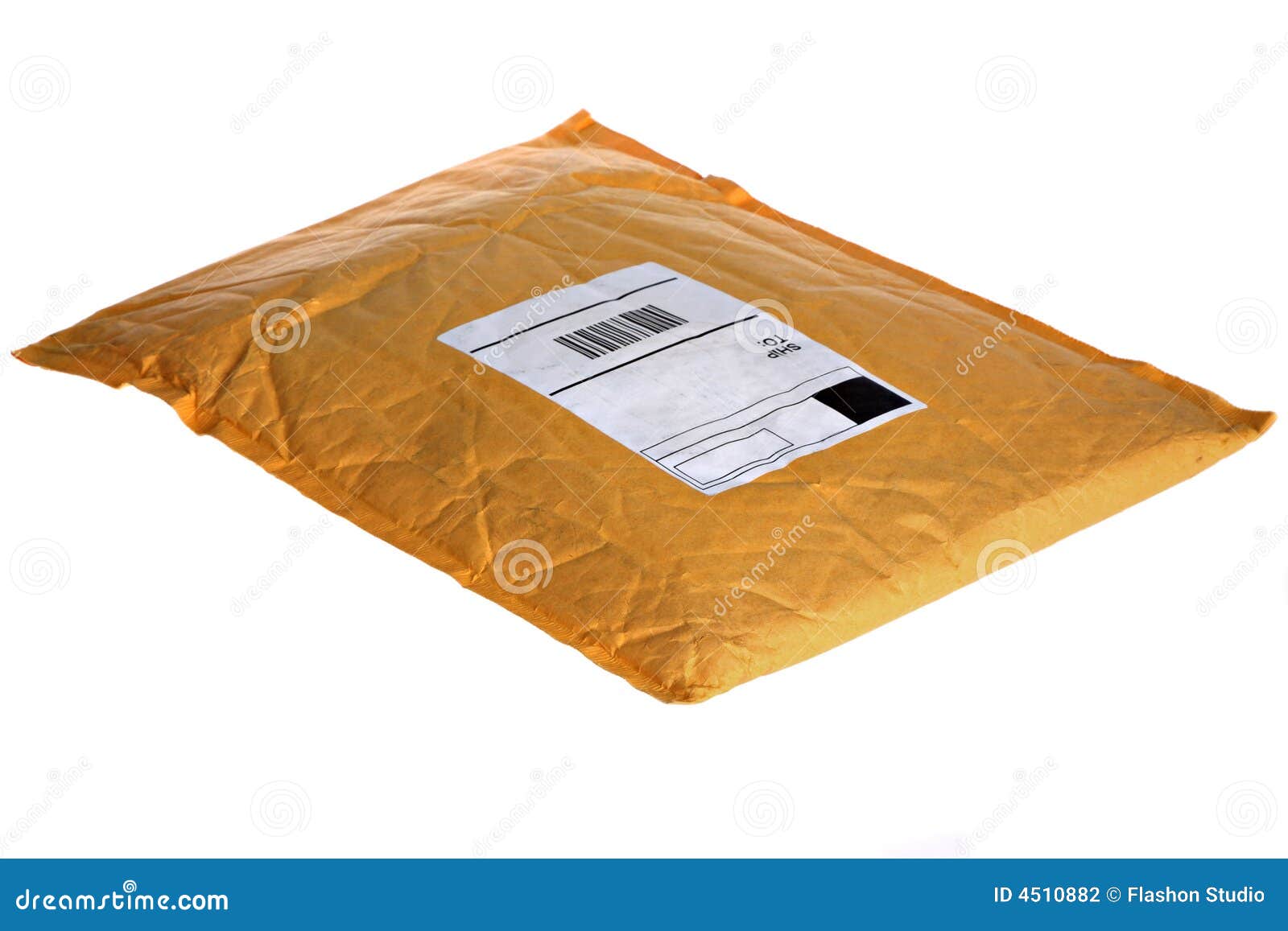 Dusty Yellow Mail Package stock photo. Image of business - 4510882