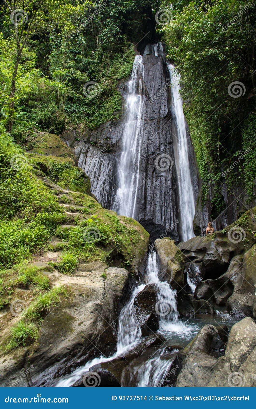 Dusun Kuning Waterfall in Bali Stock Photo - Image of bali, indonesia ...