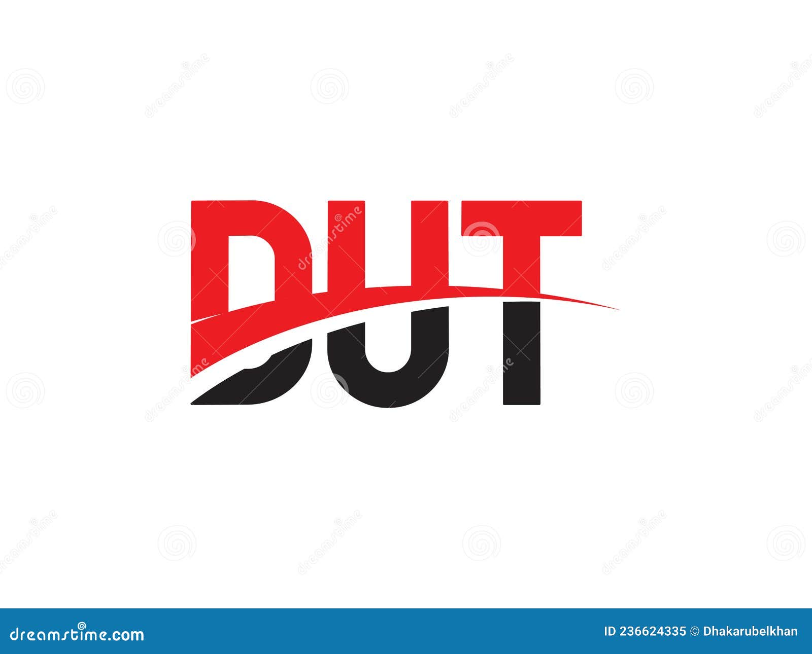 DUT Letter Initial Logo Design Vector Illustration Stock Vector ...