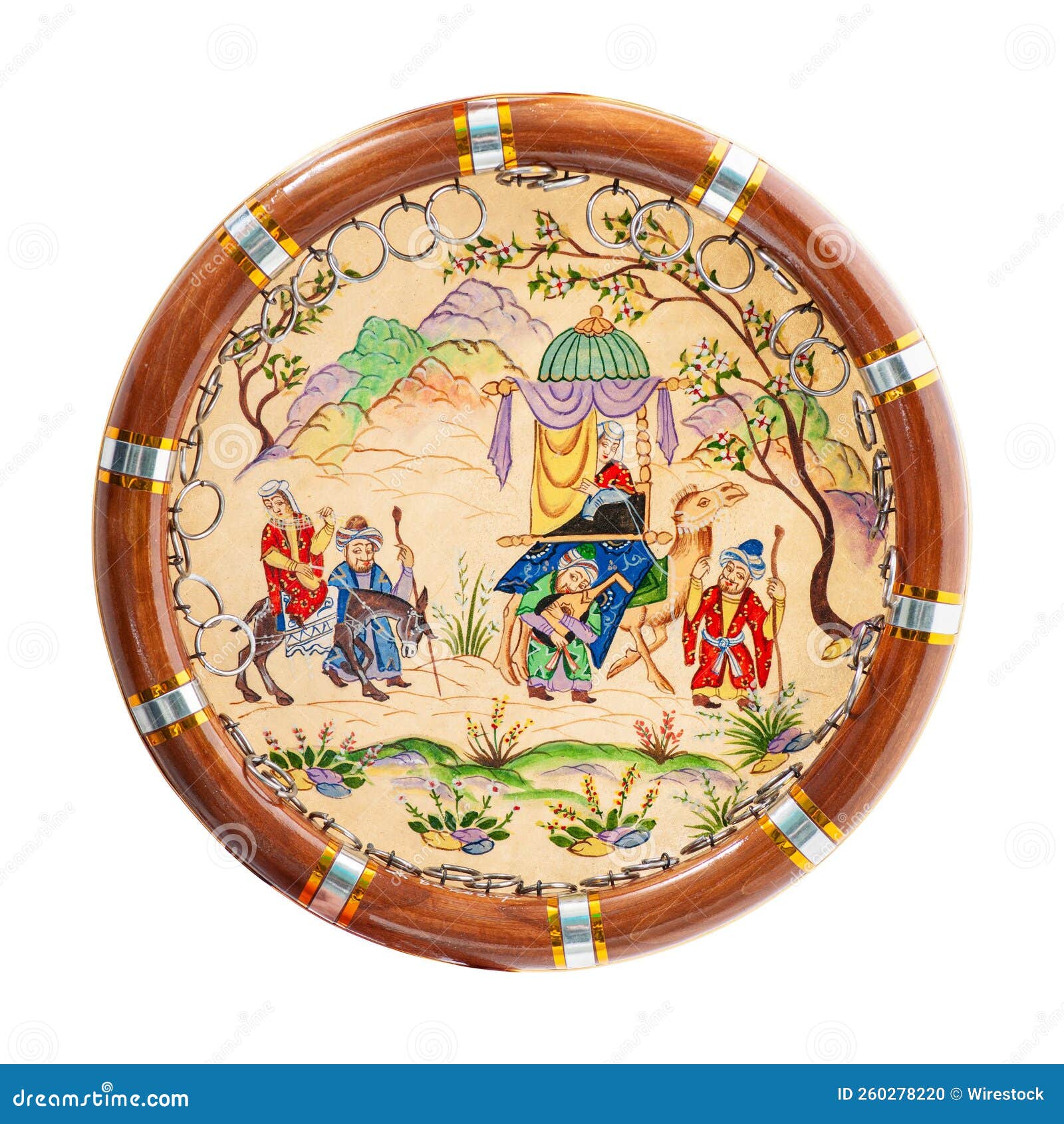 Dutar - an Ancient Asian Drum Musical Instrument on a White Background ...