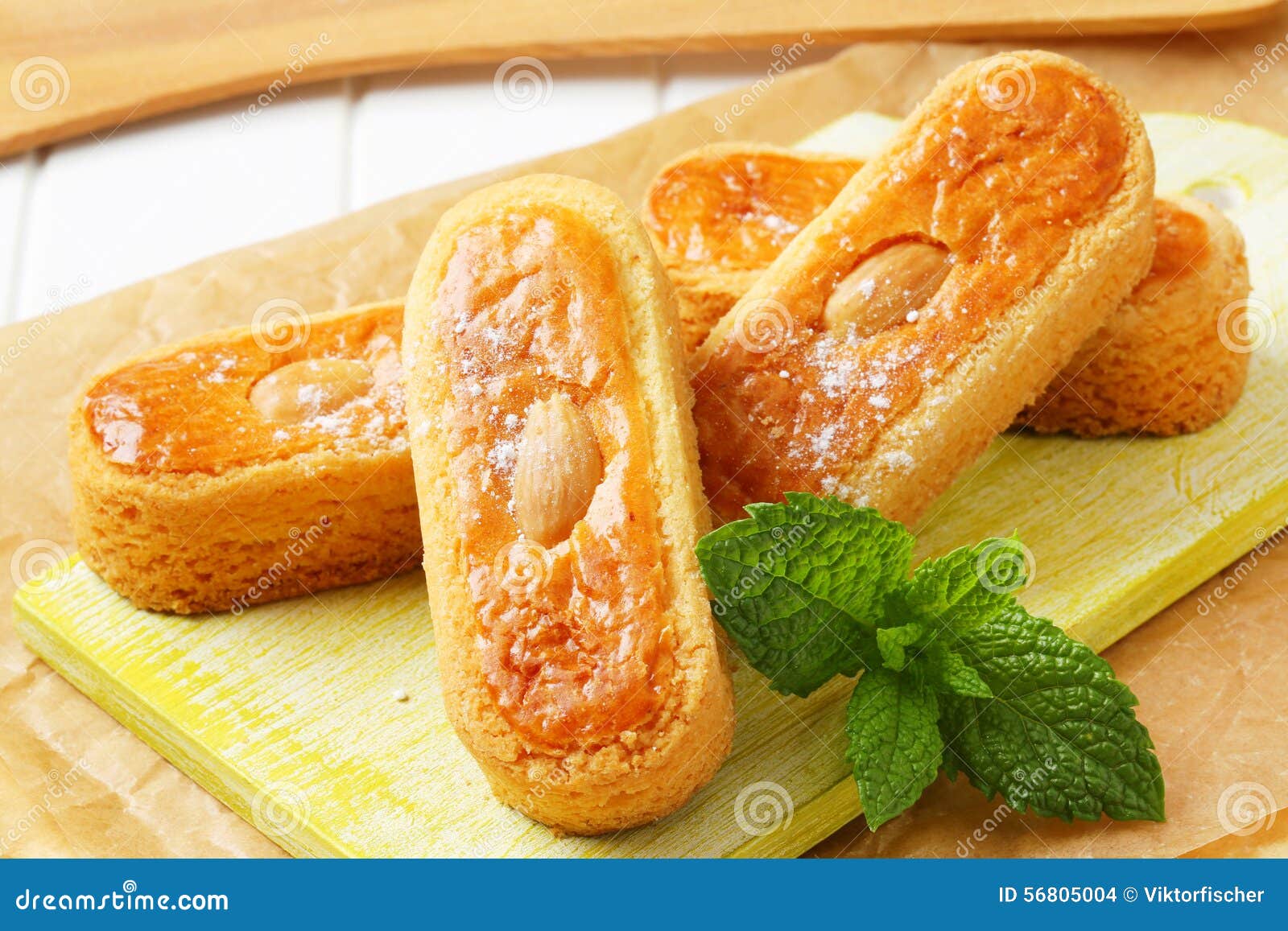 Dutch almond cookies stock photo. Image of cutting, small - 56805004
