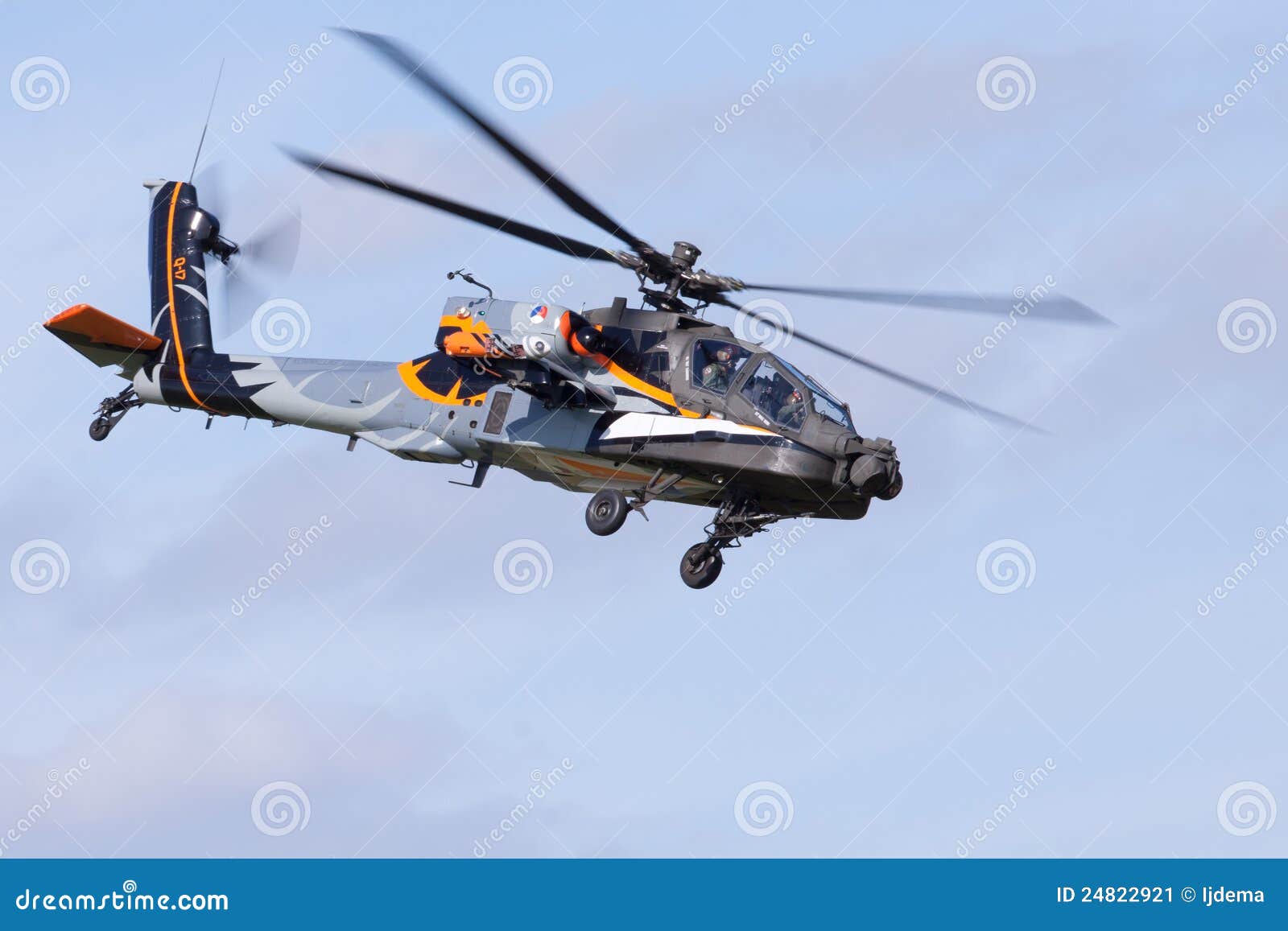 Dutch Apache AH-64D Solo Display Team Editorial Photo - Image of blue ...