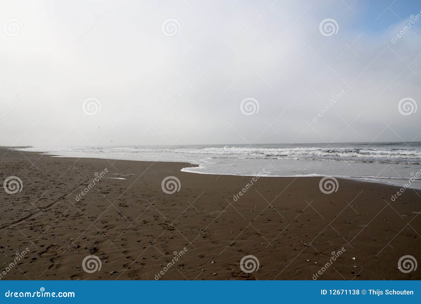 Dutch beach stock photo. Image of beach, sand, water - 12671138
