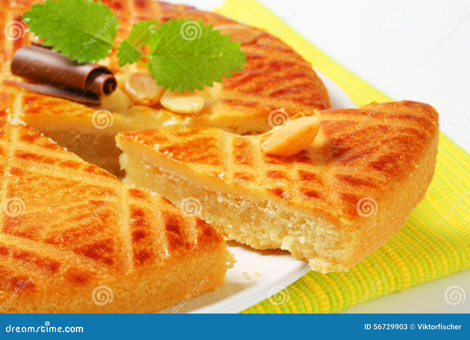 Dutch Butter Cake (Boterkoek) Stock Image - Image of plate, baked: 56729903