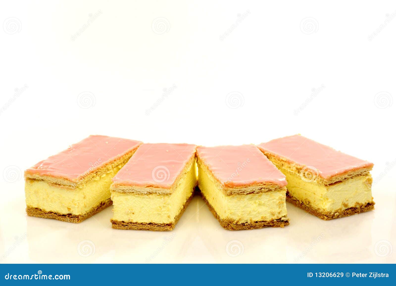 Dutch Cakes Called Tompouce Stock Image - Image of tasty, yellow: 13206629