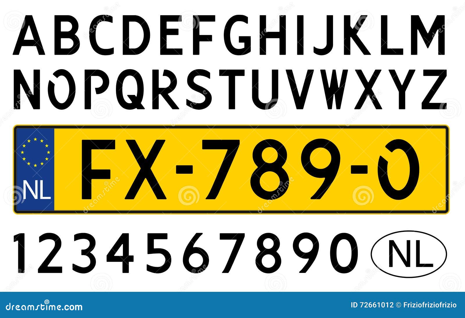 Car Plate Dutch Stock Illustrations – 17 Car Plate Dutch Stock ...