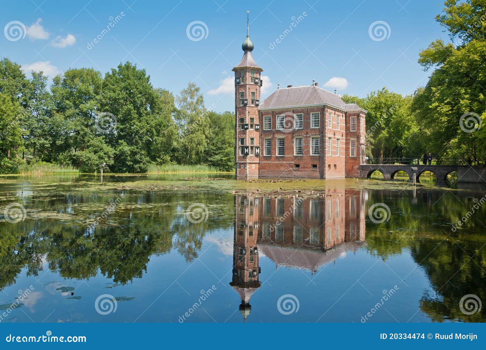 Dutch Castle Bouvigne in Breda, North Brabant Stock Photo - Image of ...