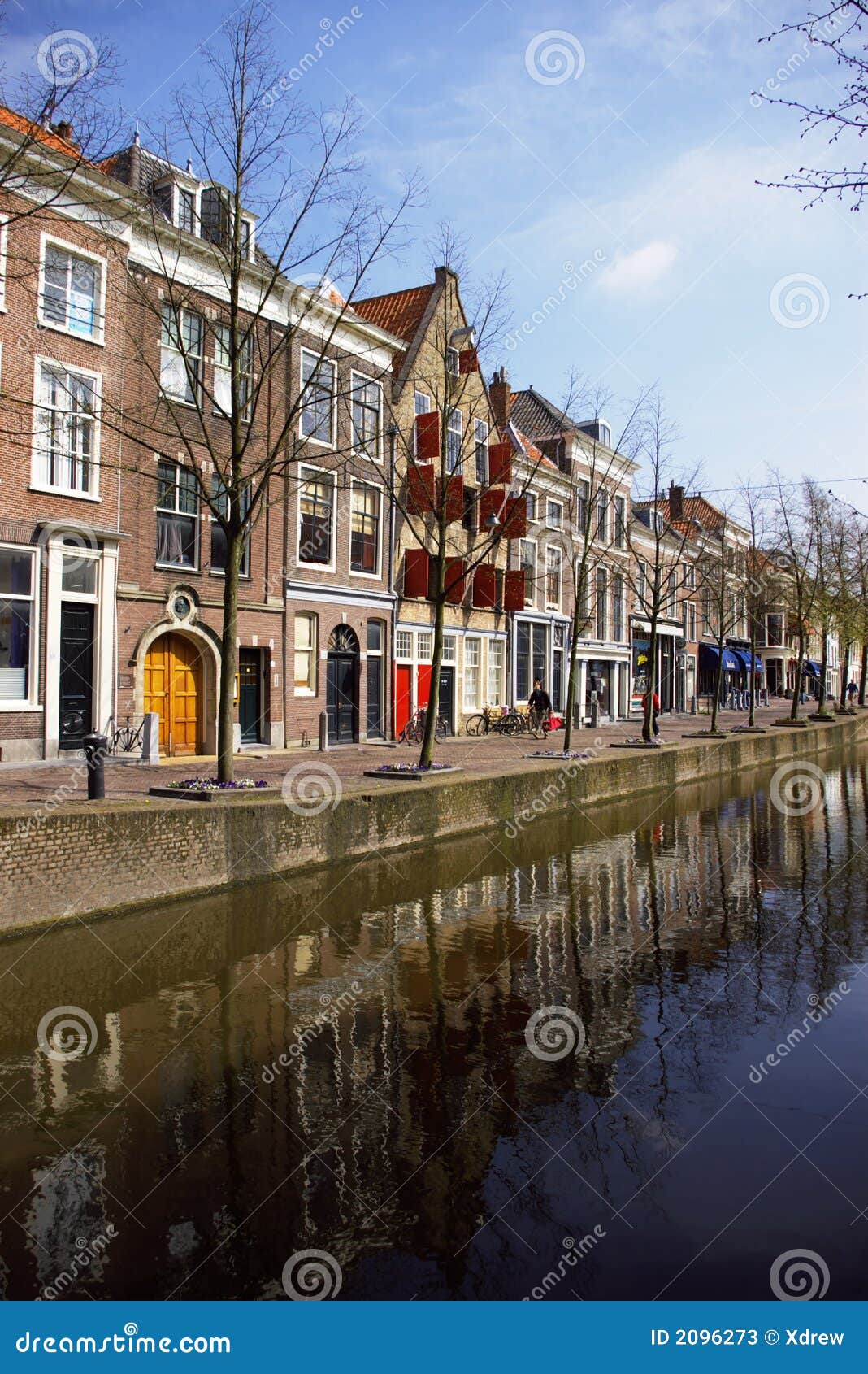 Dutch channel town view stock image. Image of european - 2096273