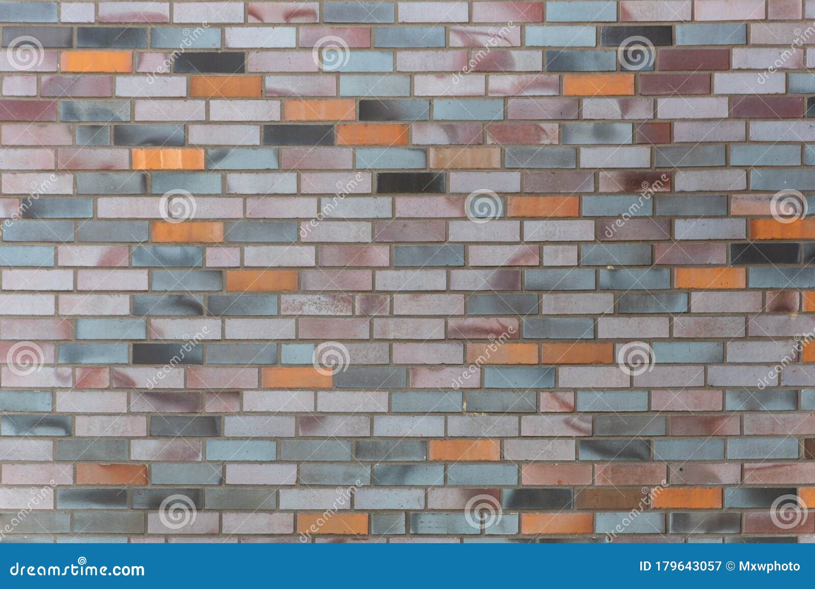 Dutch Clinker Dark Bricks Pattern in Different Tones of Orange Grey and ...