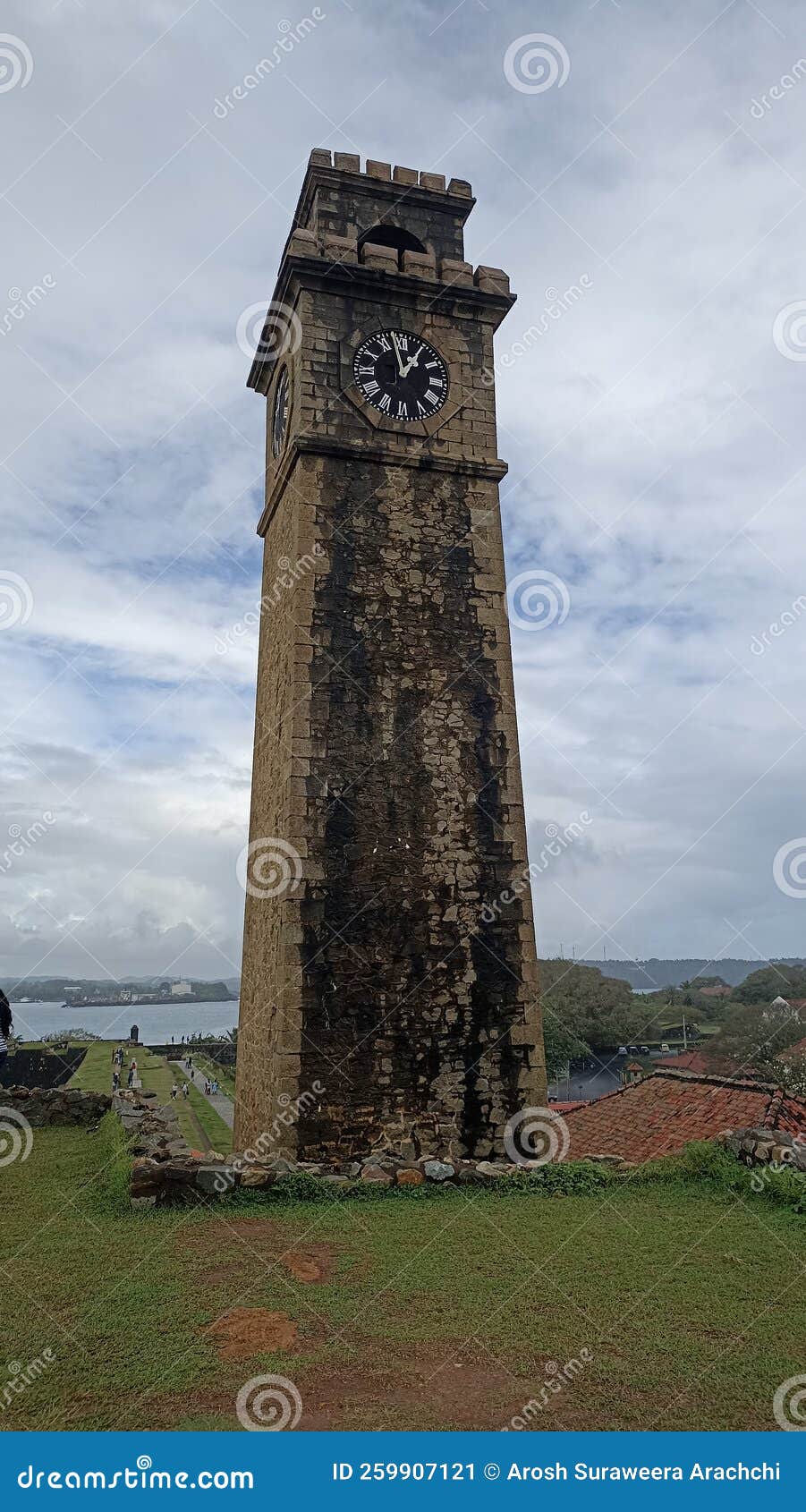 The Dutch Clock Tower in Galle Sri Lanka Stock Image - Image of tower ...