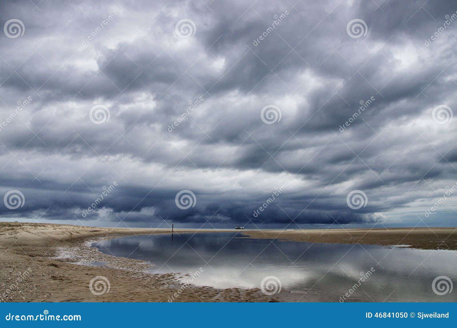 Dutch clouds stock photo. Image of europe, dramatic, aground - 46841050