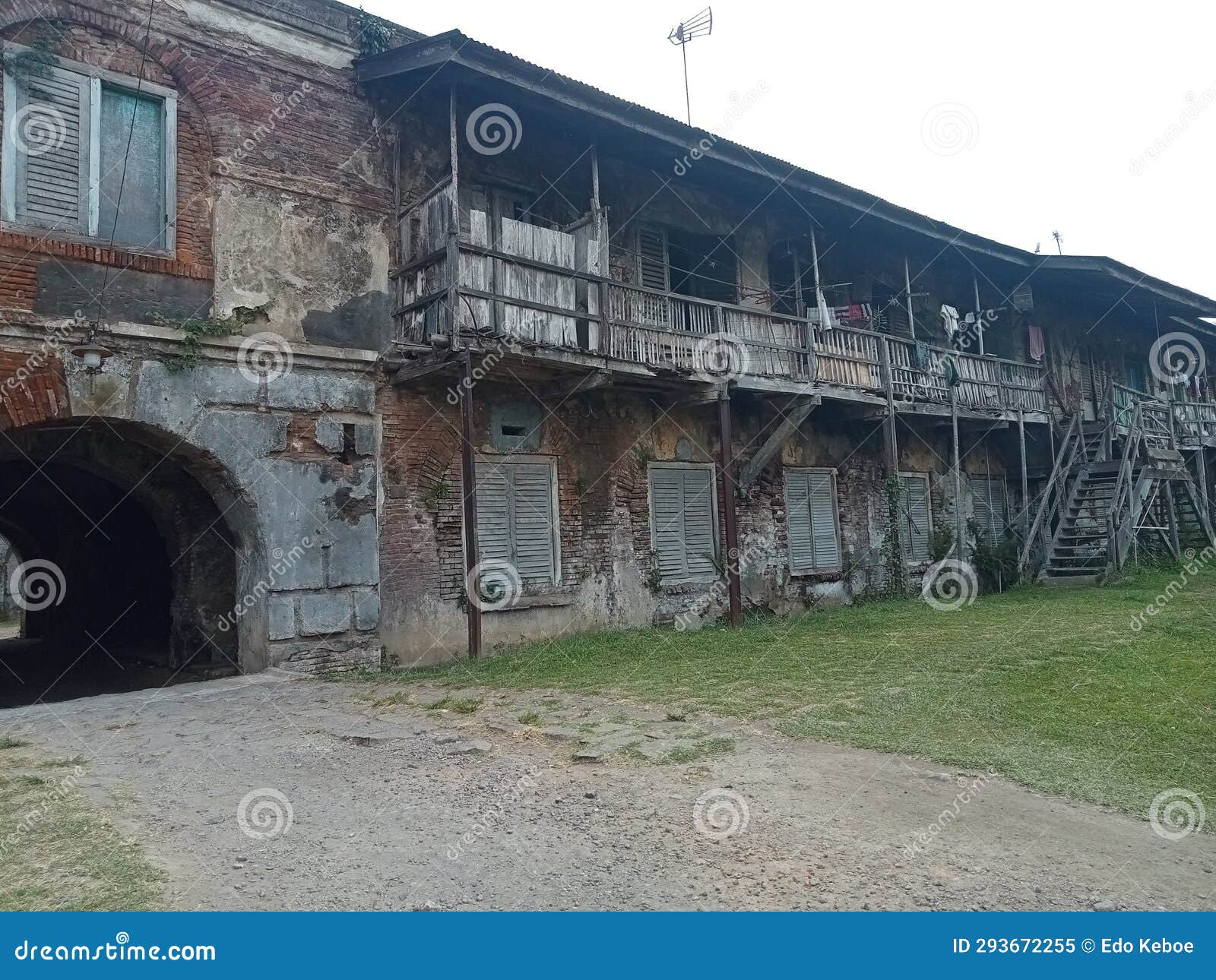 Dutch Colonial Architecture Stock Image - Image of ...