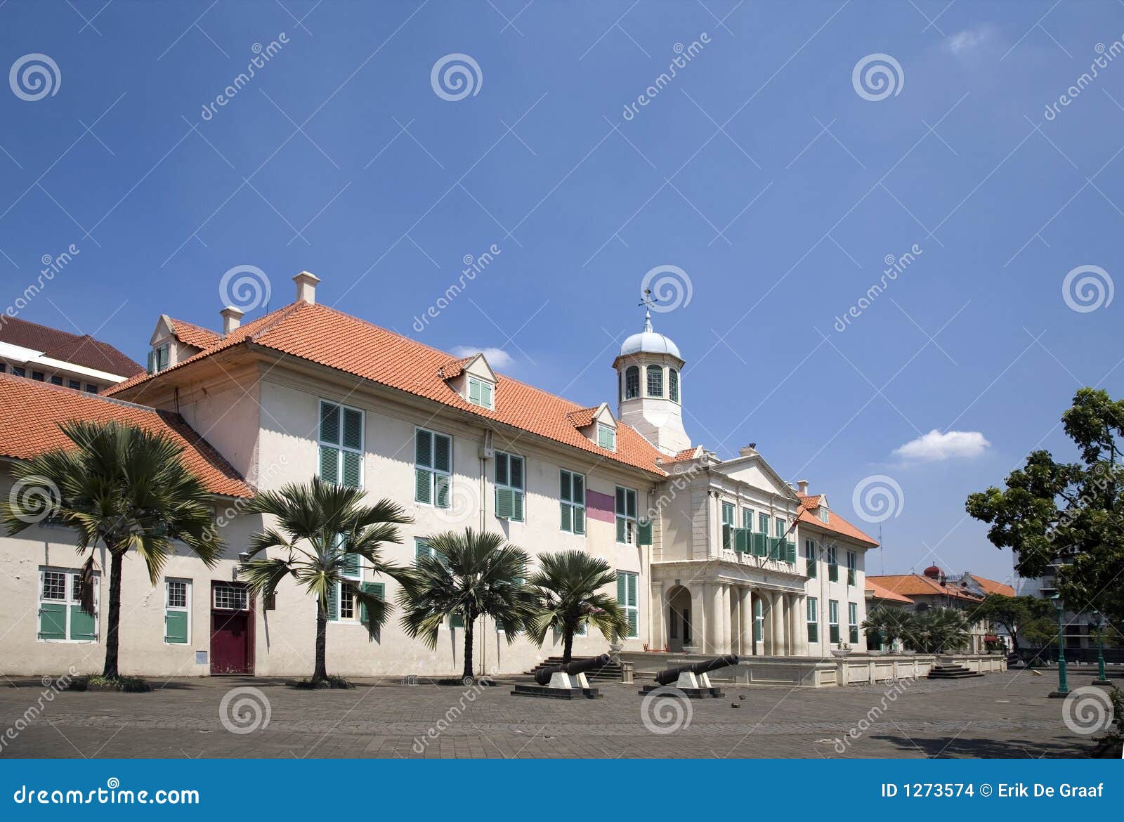 Dutch colonial building 1 stock photo. Image of historic - 1273574