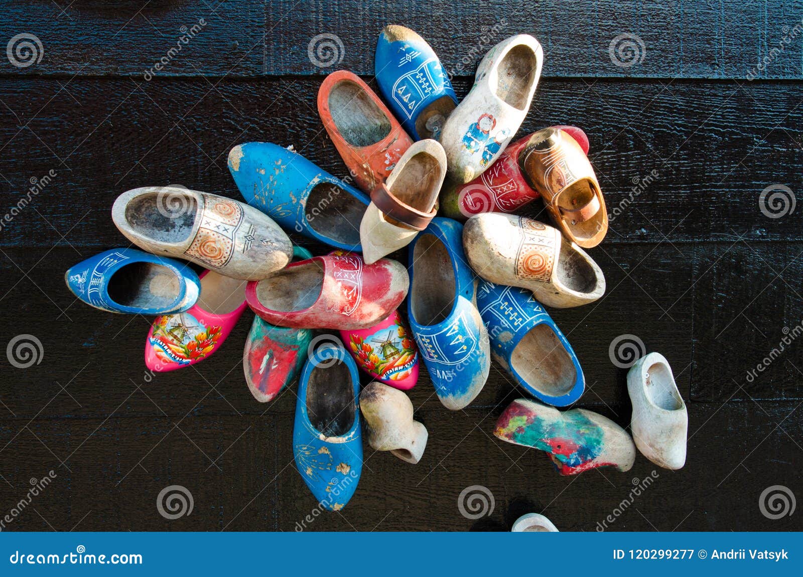 Dutch Colored Lights on the Wall of the House Editorial Photography ...
