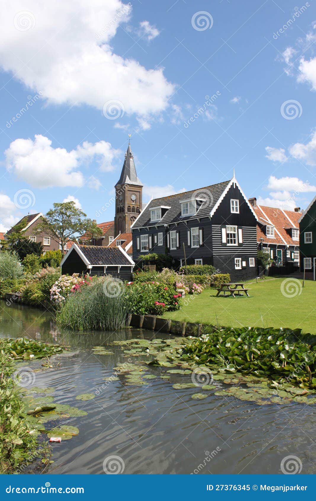 Dutch Countryside stock image. Image of church, historic - 27376345