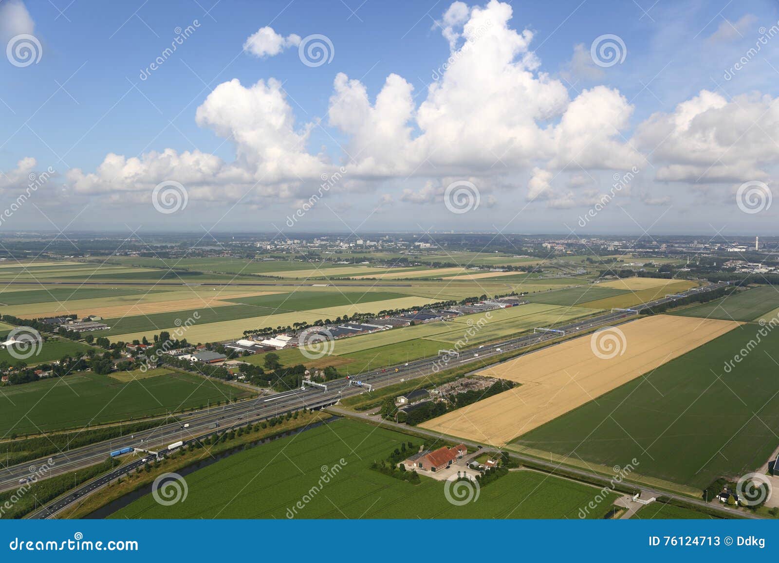 Dutch Countryside Aerial View Stock Image - Image of netherlands, high ...