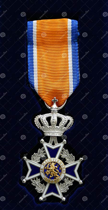 Dutch cross of knighthood stock photo. Image of queen, oranje - 141948