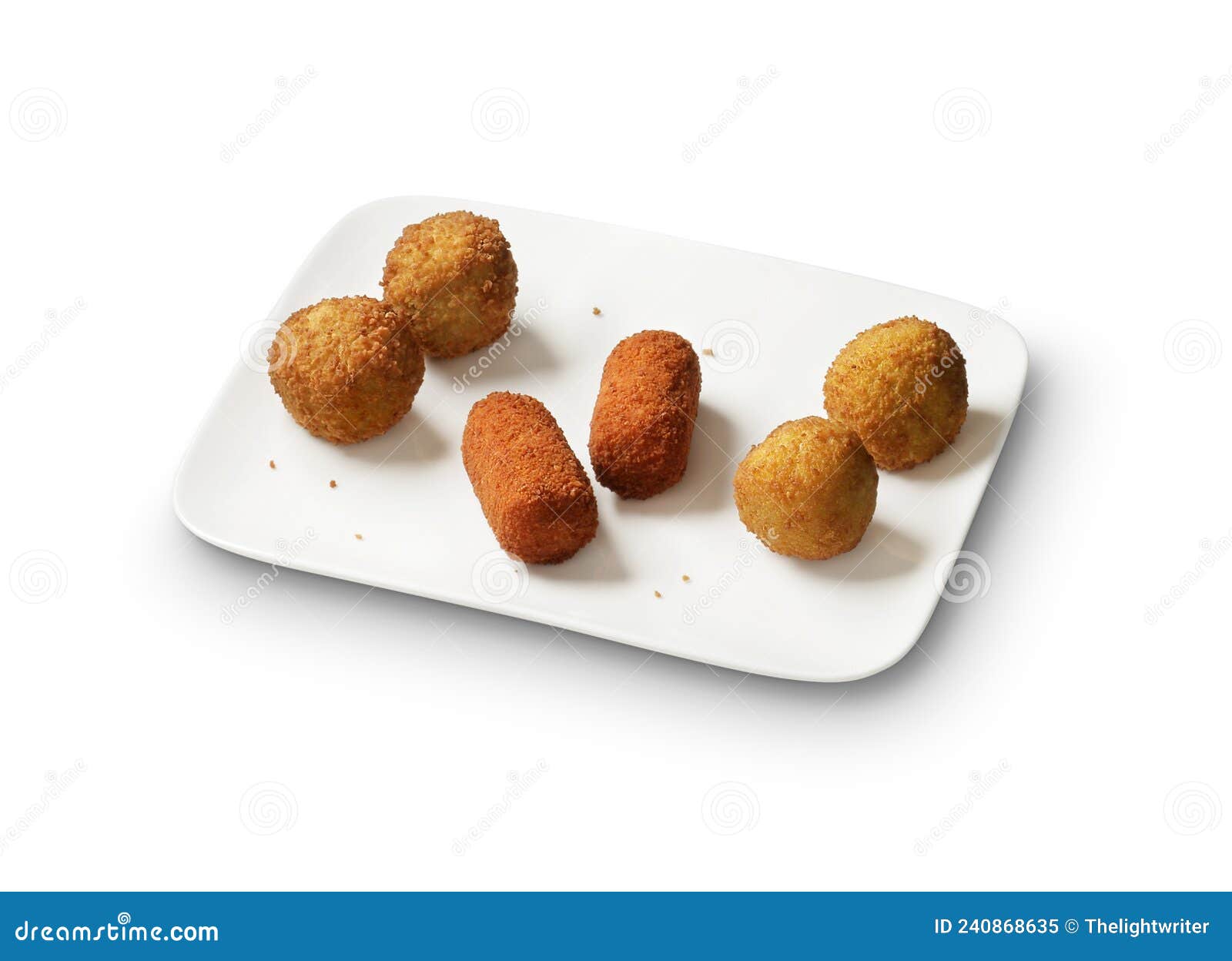 Dutch Deep Fried Breaded Mini Snacks Stock Image - Image of fast ...