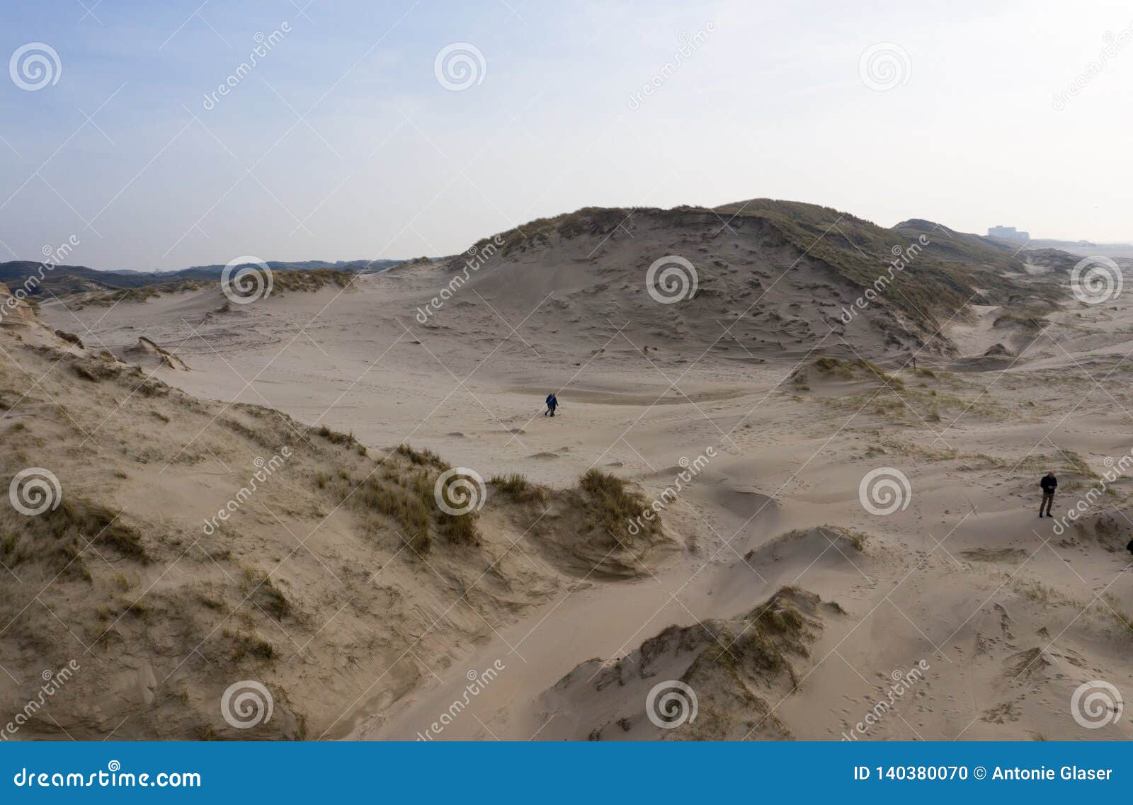 Dutch Dunes by the Sea from Above Stock Photo - Image of dunes ...