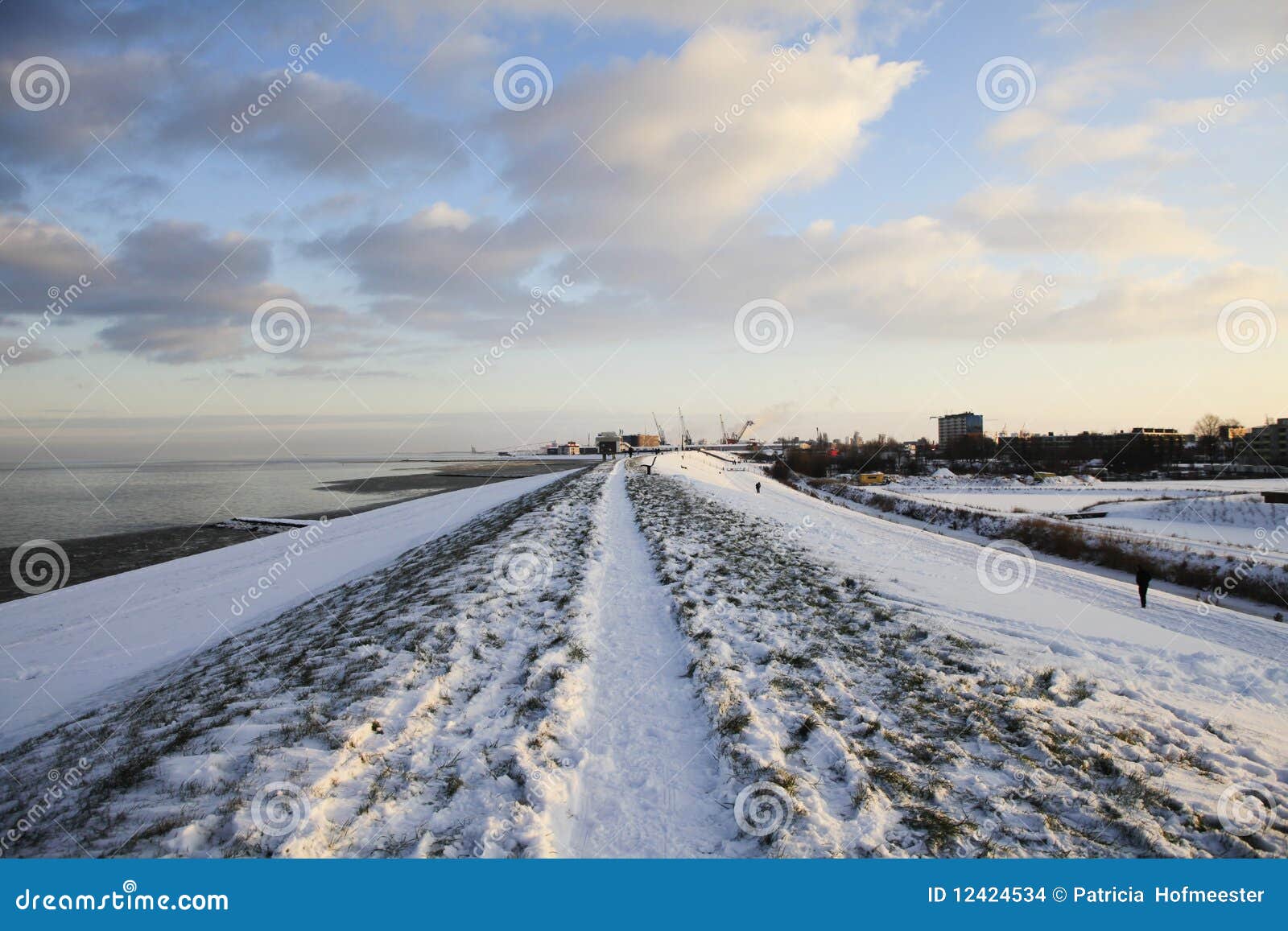 Dutch in the snow stock photo. Image of port, lands, flood - 12424534