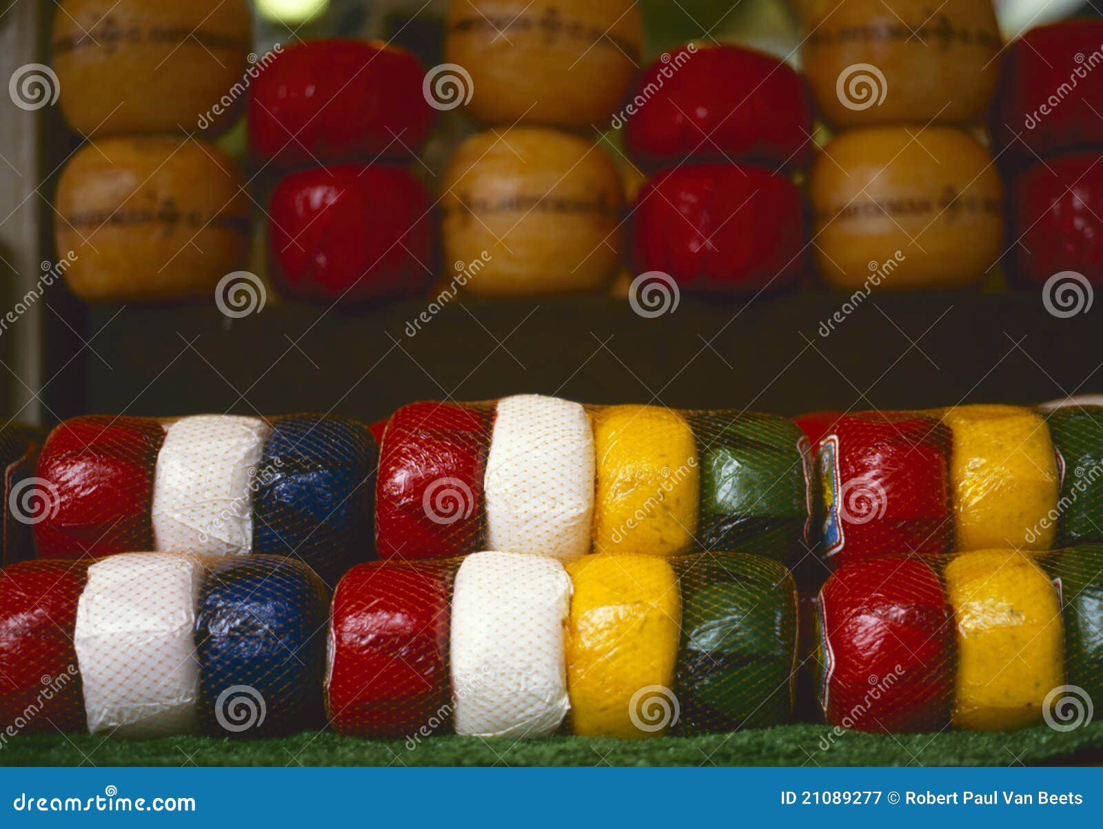 Dutch Edam cheeses stock image. Image of yellow, blue - 21089277